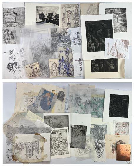 Robin Symes | COLLECTION OF DRAWINGS ON TRACING PAPER | MutualArt