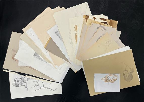 Robin Symes | ORIGINAL SKETCHPAD OF DRAWINGS AND SKETCHES | MutualArt