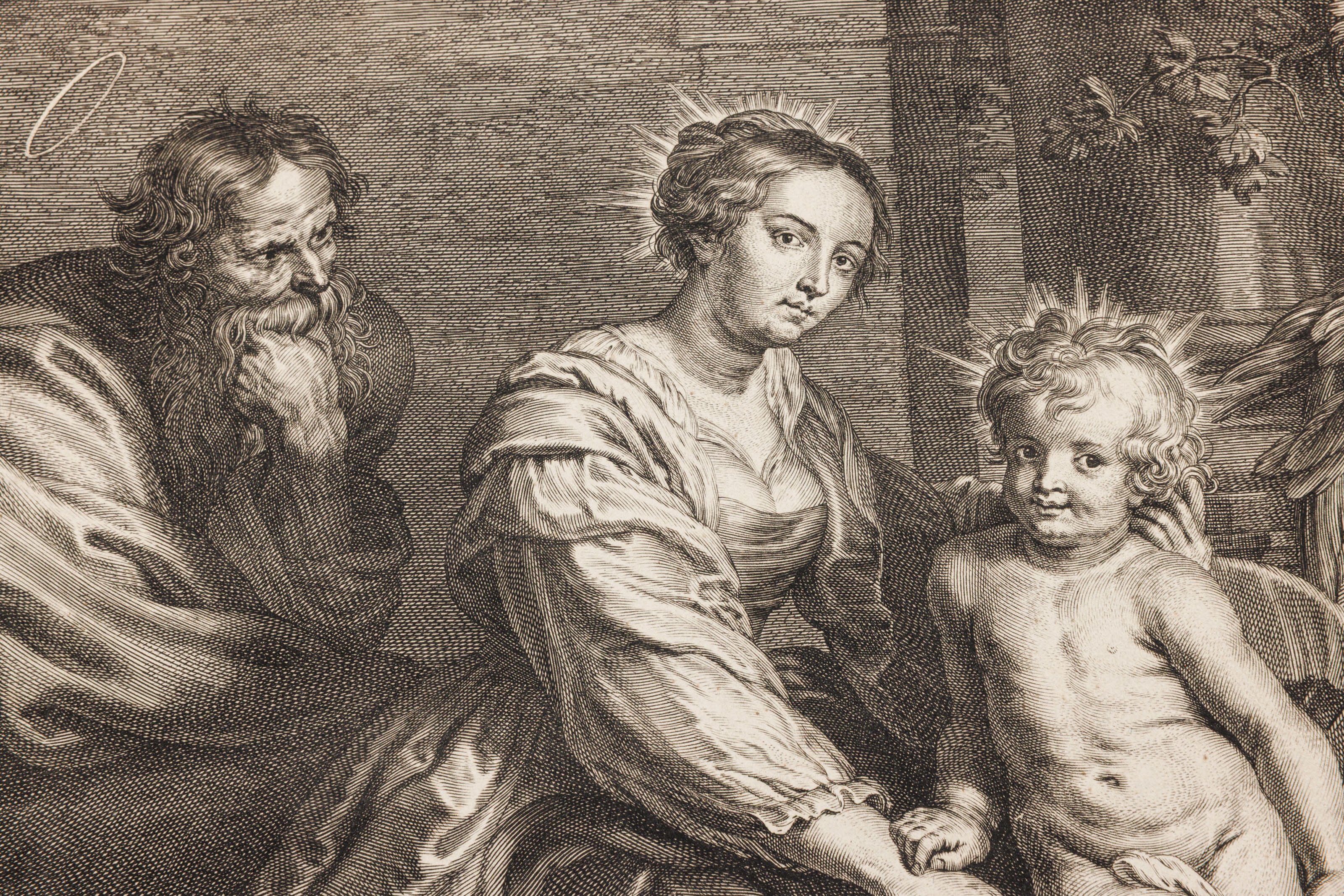 Schelte Adamsz. Bolswert | Holy Family with parrot | MutualArt