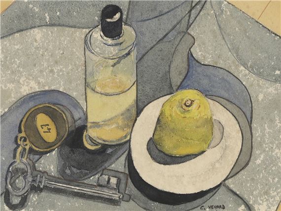 Claude Venard | Nature morte au citron | MutualArt