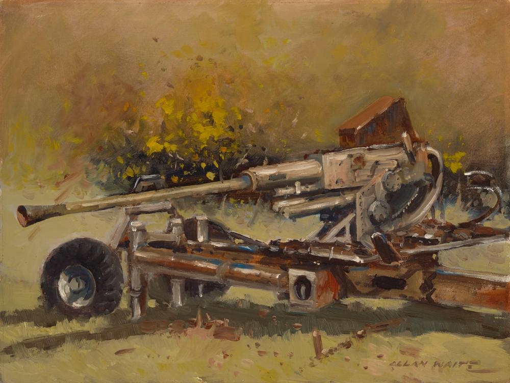Allan Waite | WWII Bofors | MutualArt