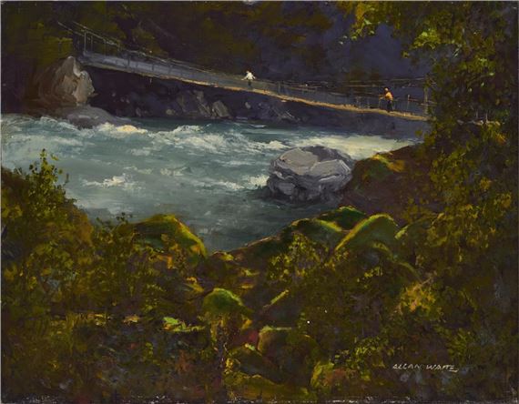 Allan Waite | Crossing the Hollyford | MutualArt
