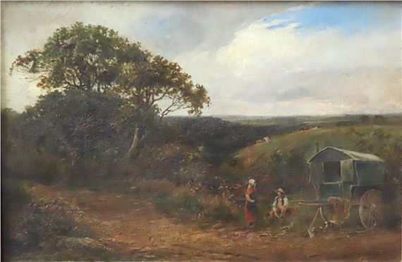 Edward Davies | TRAVELLERS RESTING BEDSIDE | MutualArt