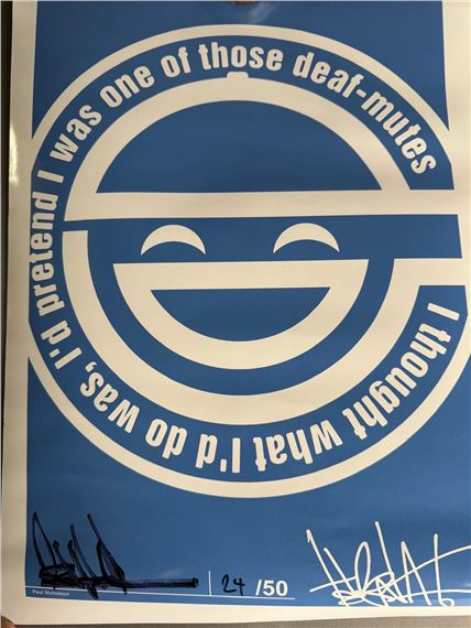 Paul Nicholson | A poster of the Aphex twin logo The Laughing Man ...