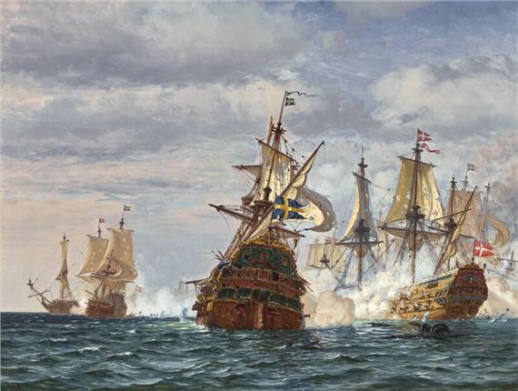 Vilhelm Carl Ferdinand Arnesen | The Battle of Køge Bay in 1677 during ...