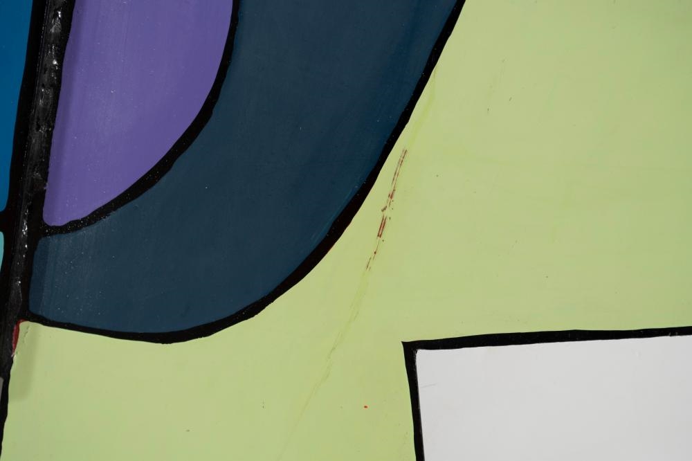 Brother Mel Meyer | Large format vibrant wall sculpture of geometric ...