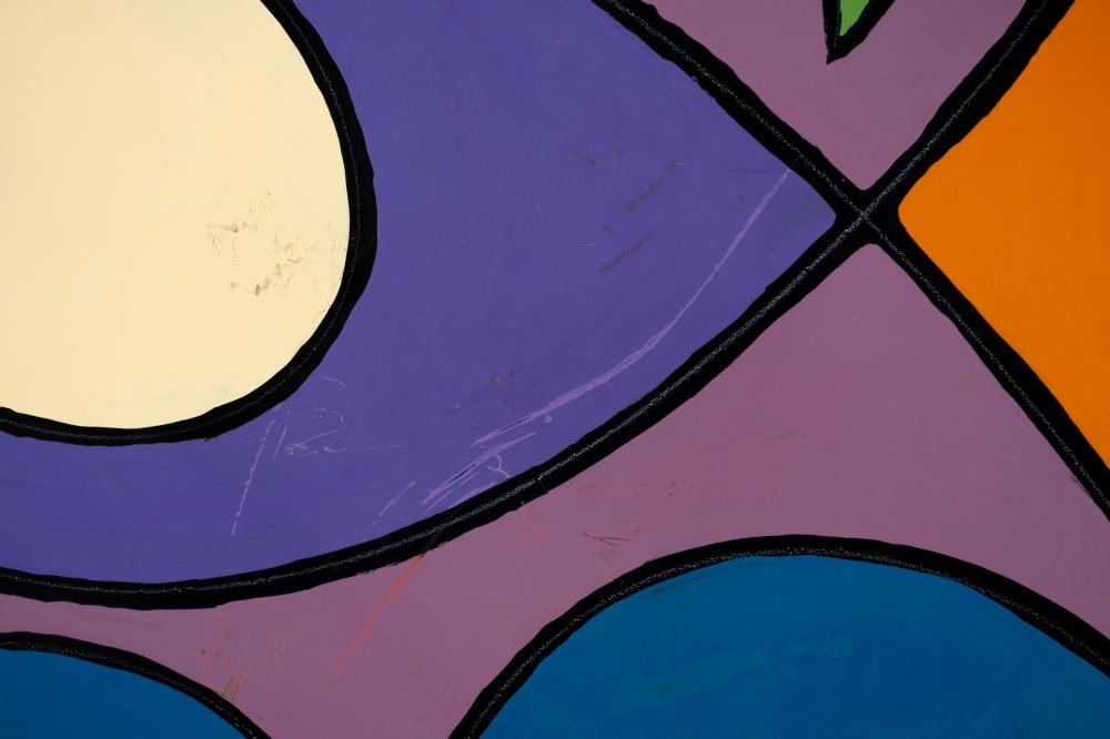 Brother Mel Meyer | Large format vibrant wall sculpture of geometric ...