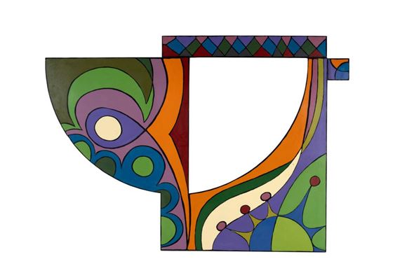 Brother Mel Meyer | Large format vibrant wall sculpture of geometric ...