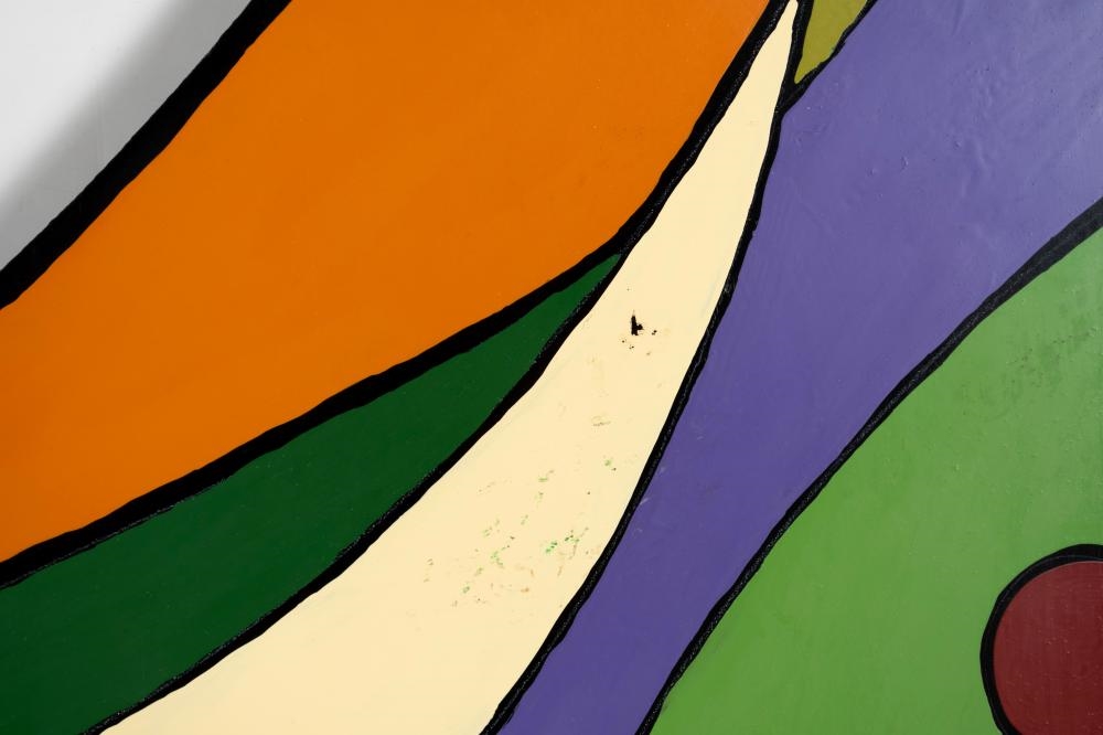 Brother Mel Meyer | Large format vibrant wall sculpture of geometric ...