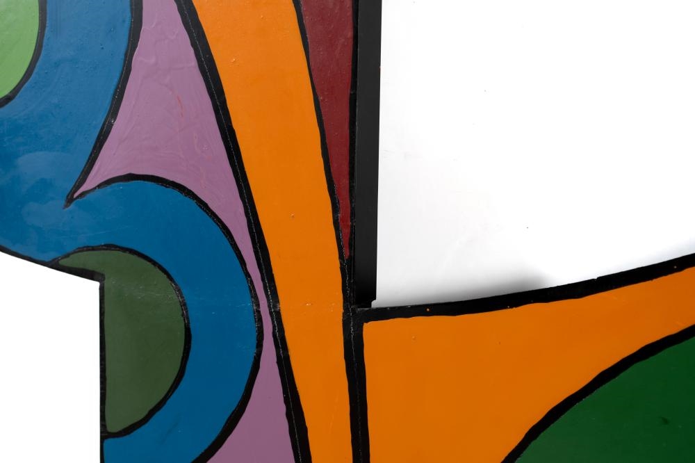 Brother Mel Meyer | Large format vibrant wall sculpture of geometric ...