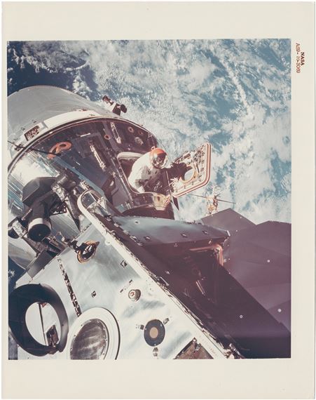 Russell Louis Schweickart | [Apollo 9] OUTER-SPACE VIEW OF DAVID SCOTT TAKING PHOTOGRAPHS FROM ...