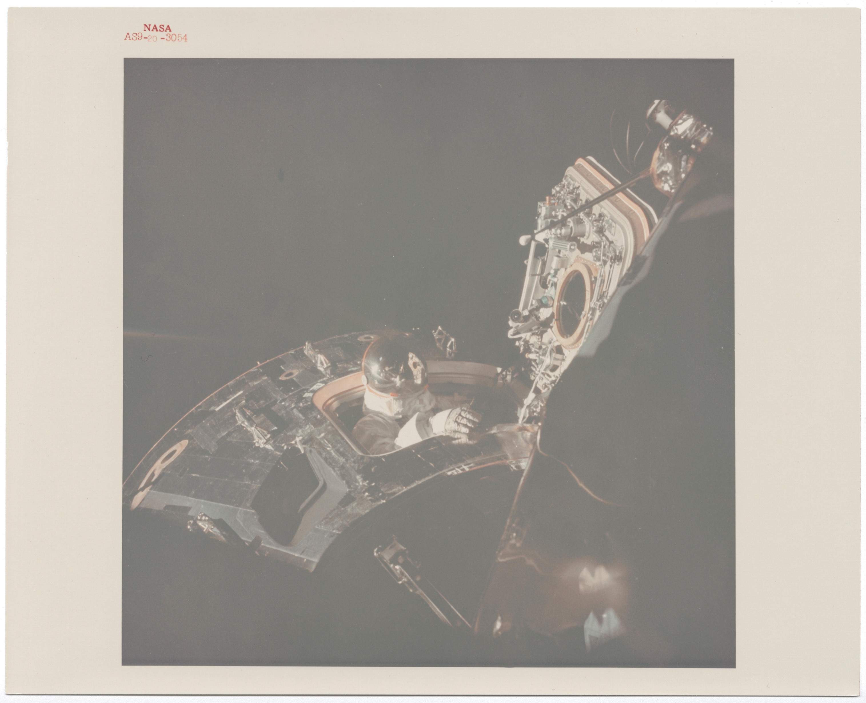 James McDivitt | [Apollo 9] STAND-UP EVA: David Scott emerging through ...