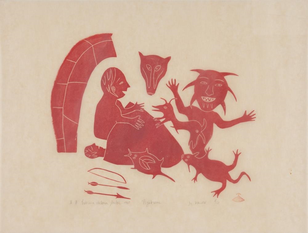 Helen Kalvak | Helen Kalvak, Eskimo Western Arctic, 18 x 24 in. (45.7 x ...