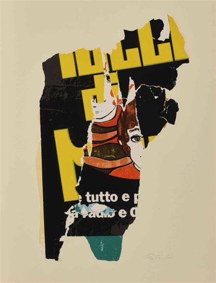 Mimmo Rotella | Mimmo ROTELLA (1918-2006) Composition (torn poster ...