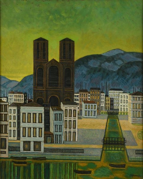 Pierre Charbonnier | Pierre CHARBONNIER (1897-1978) Rive de Gier, 1958 ...