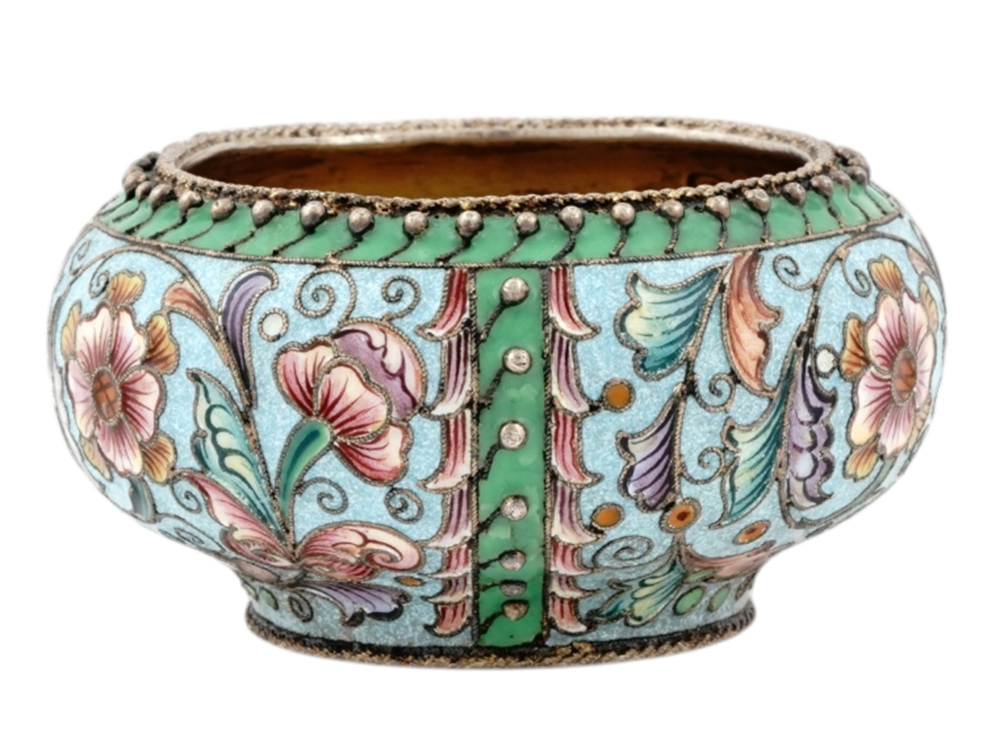 Feodor Rückert | RUSSIAN ENAMEL SALT CELLAR | MutualArt