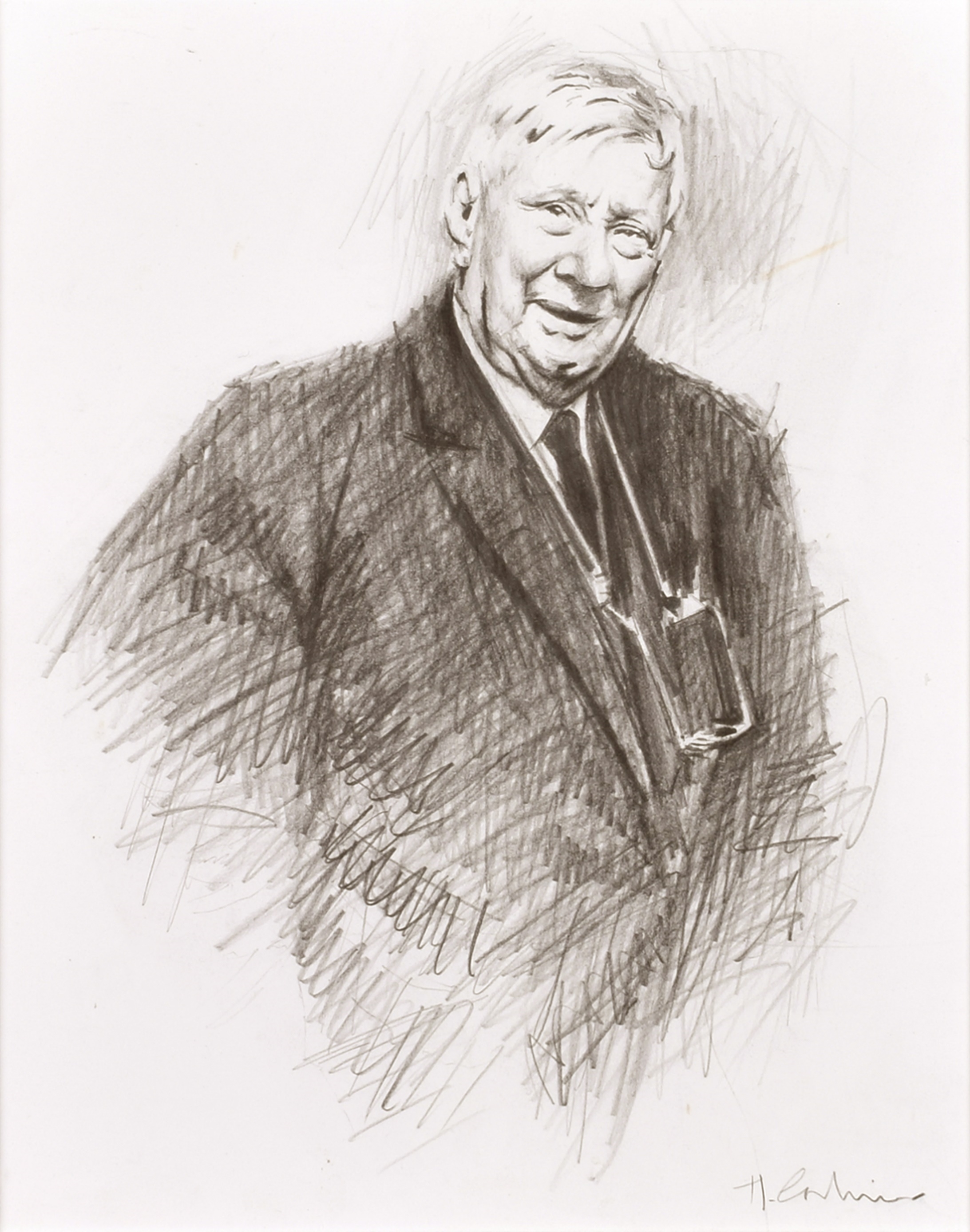 Marc Grimshaw | Portrait of L S Lowry | MutualArt
