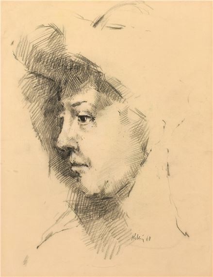 Harold Riley | Portrait of an older woman (68) | MutualArt