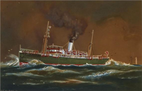 Arthur Victor Gregory | Wombala Cargo Ship, 1917 | MutualArt