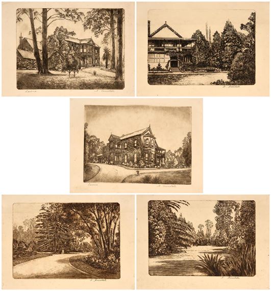 Gregory Ansdell | Residential Scenes (5 works) | MutualArt
