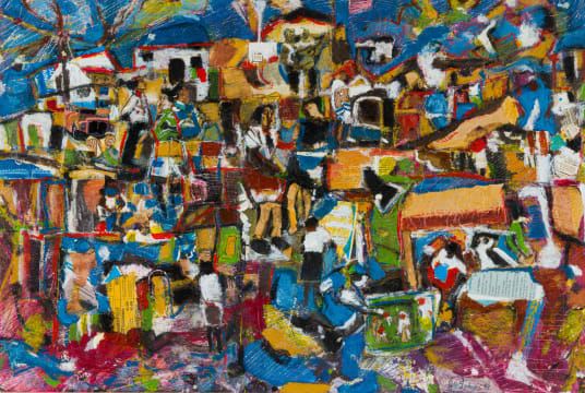 Vincent Baloyi | Township Scene (97) | MutualArt