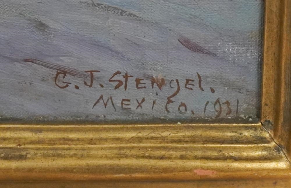 George J. Stengel | Mexican Town Scene | MutualArt