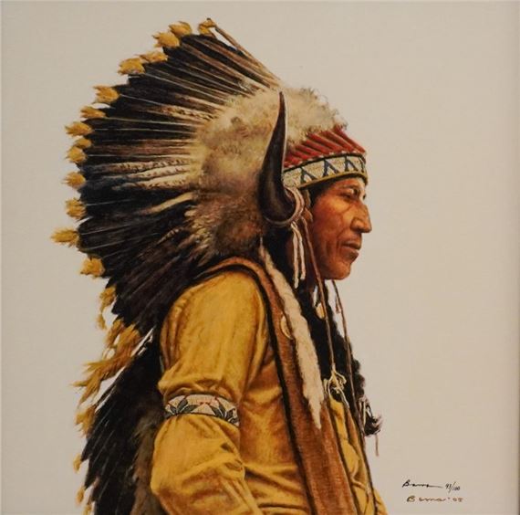 James Bama | Black Elk's Great Grandson | MutualArt