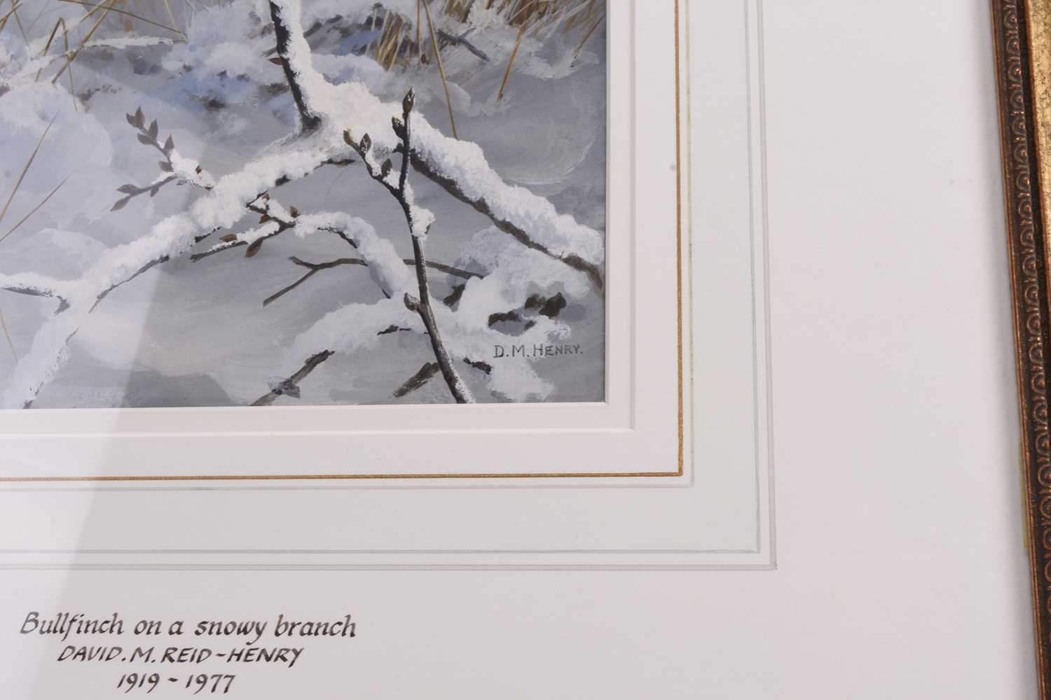 David Morrison Reid Henry | Bullfinch on a Snowy Branch (1919) | MutualArt