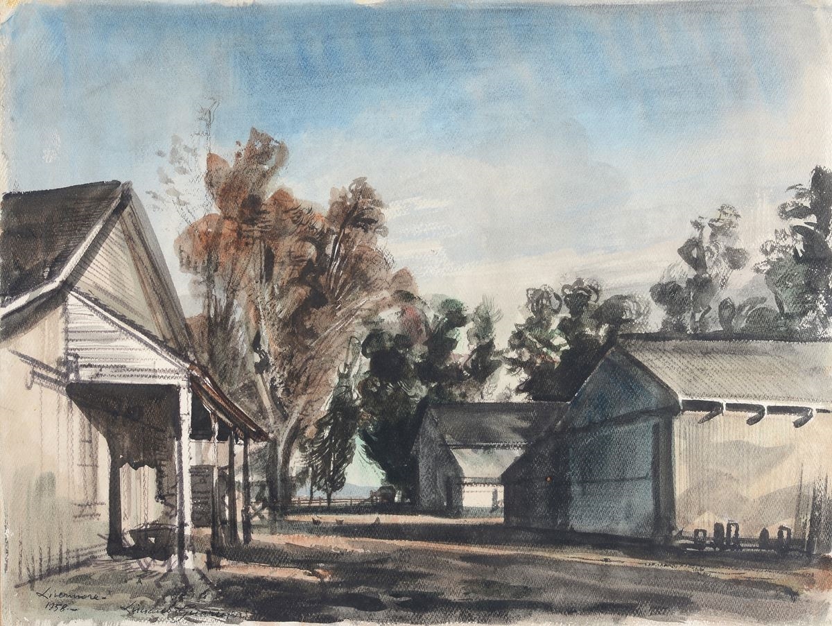 Luciano Guarnieri | Paesaggio a Livermore, 1958 (1958) | MutualArt