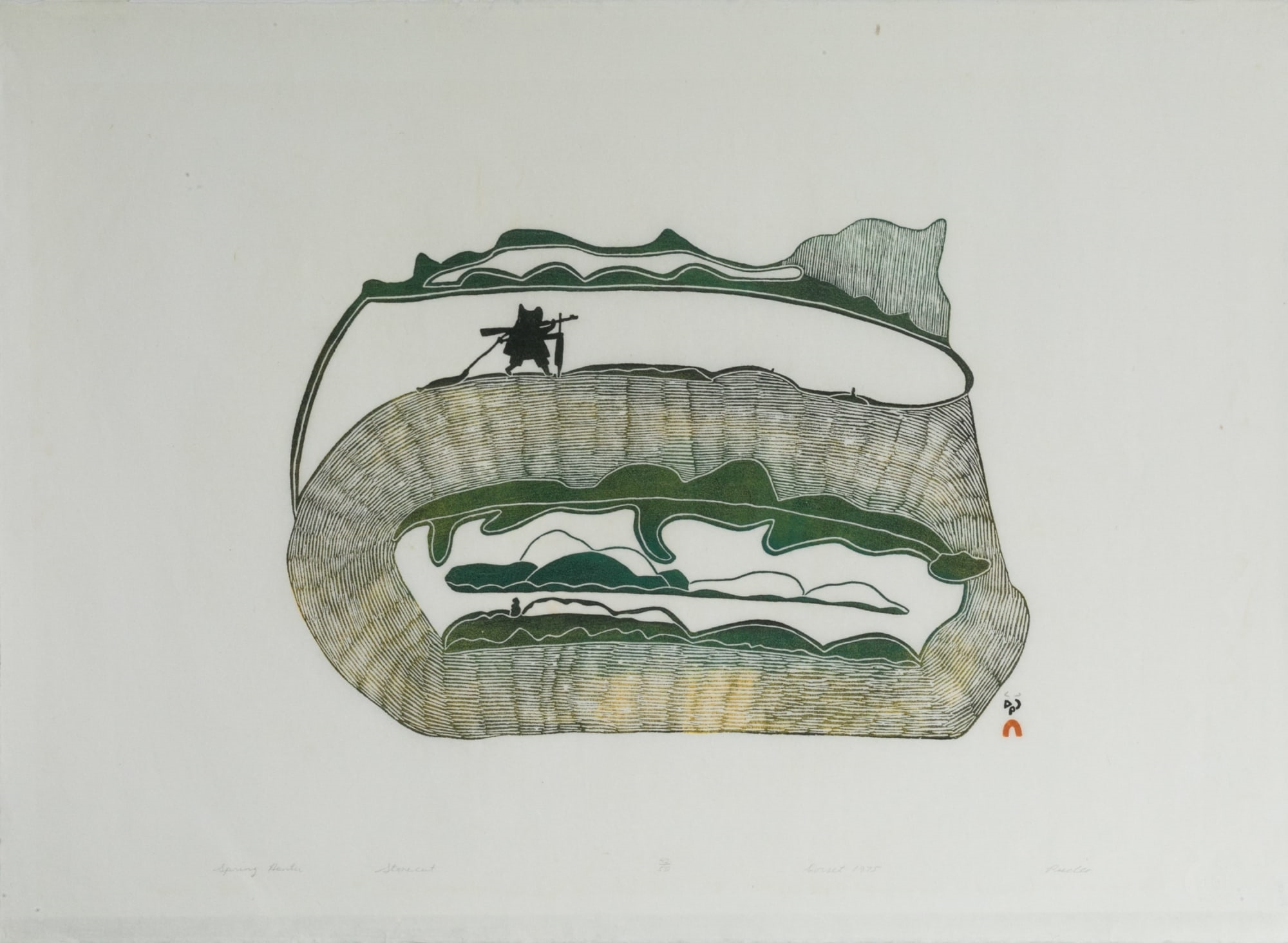 Pudlo Pudlat | Spring Hunter (1939 - 1975) | MutualArt