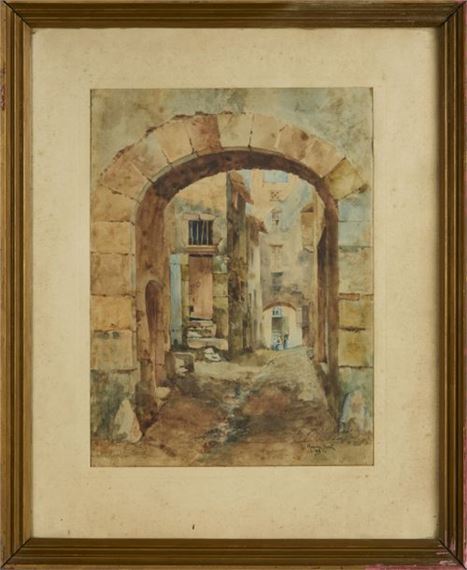 Maurice Proust | View of the Royat Gate in Auvergne (1899) | MutualArt