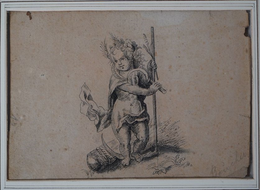 German School, 17th Century | 5 cm Verso, Un cavalier, pen and black ...