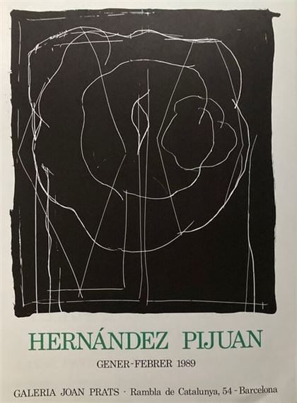 Joan Hernández Pijuan | Hernandez Pijuan Lithograph poster 1989 (1989 ...