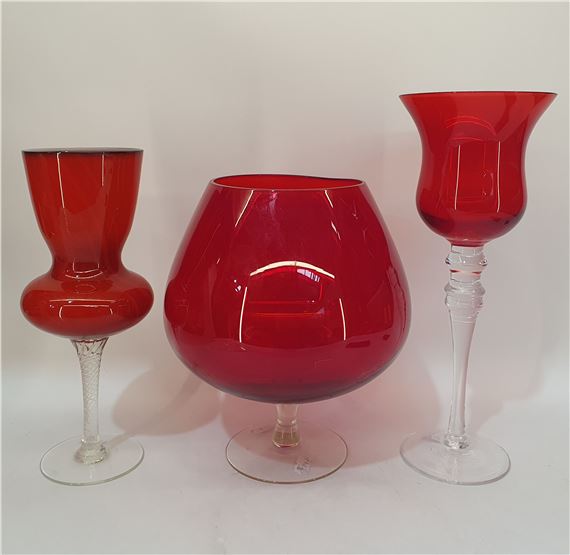 Similar | A LARGE RUBY RED BRANDY BALLON | MutualArt