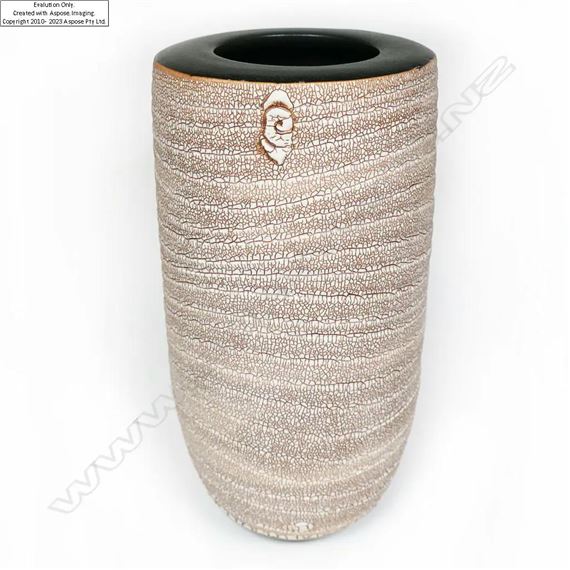 Peter Shearer | Peter Shearer cylinder vase with incised banding and ...
