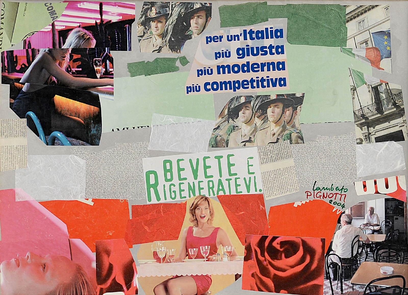 Lamberto Pignotti | Bevete e rigeneratevi (2004) | MutualArt
