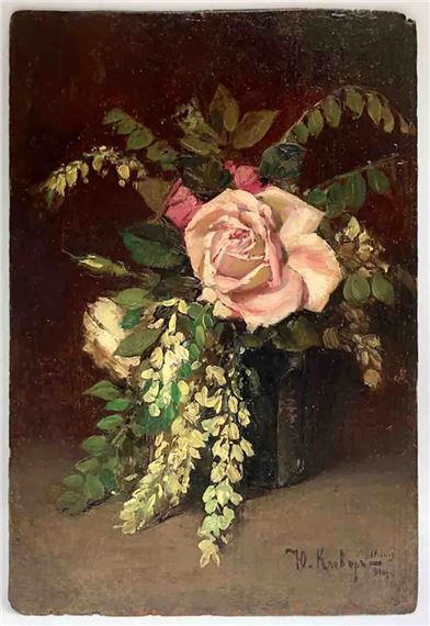 Iulii Yulevich Klever Klever | Floral still-life (1916) | MutualArt