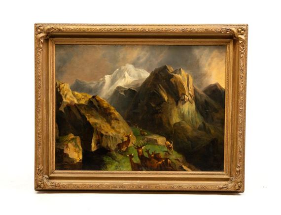 Gilbert Davis Munger | MOUNTAINOUS LANDSCAPE PAINTING (19th Century ...
