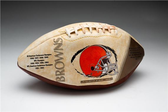 BUTCH | CLEVELAND BROWNS CHAMPIONS COMMEMORATIVE FOOTBALL AUTOGRAPHED ...
