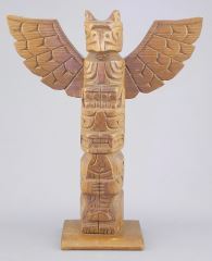 James Joseph | Model Totem Pole signed James Joseph Alert Bay | MutualArt