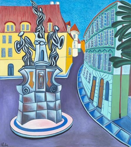 Karel Chaba | Remembering the old post office (1981) | MutualArt