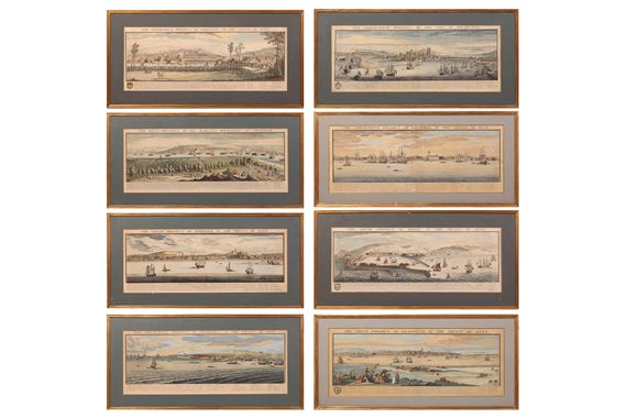Samuel Buck | Set of Eight Port Landscapes | MutualArt