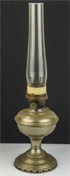 Chimney | A vintage Aladdin model 11 oil lamp with metal font and ...
