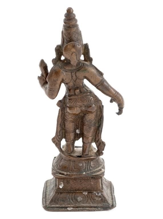 Parvati | Indian Standing Parvati, the female figure atop a lotus ...