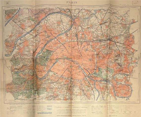 Clarke | INSTITUT GÉOGRAPHIQUE NATIONAL - MAP OF PARIS AND ITS SUBURBS ...