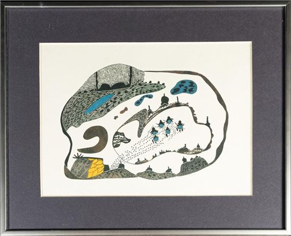Pudlo Pudlat | PUDLO PUDLAT SPRING LANDSCAPE, 1977 OFFSET LITHO (1977 ...
