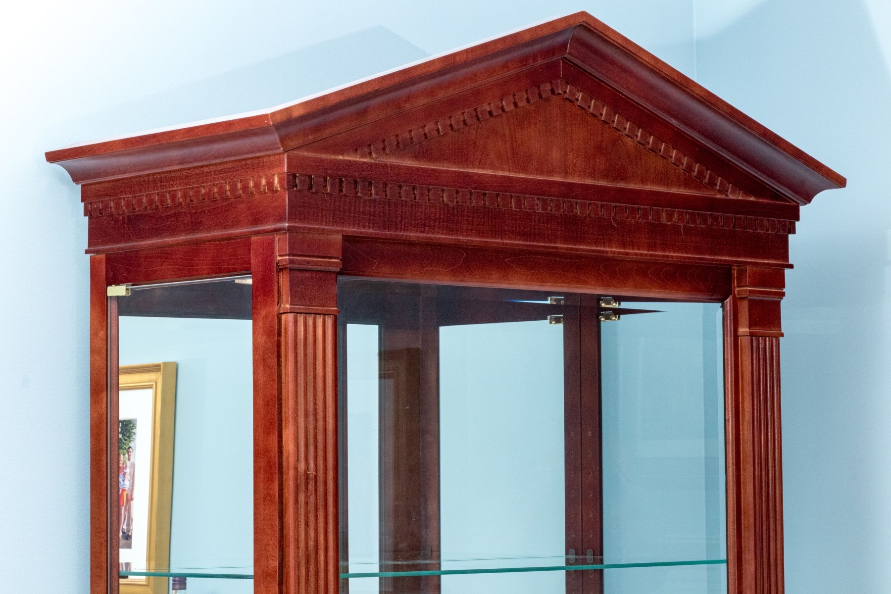 Howard Miller | Howard Miller Neoclassical Style Illuminated Mahogany ...
