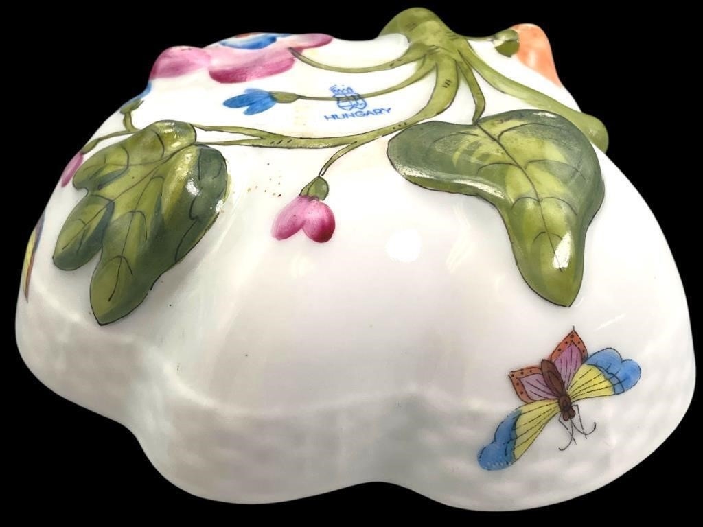 Herend Porcelain Factory | Herend Rothschild Bird Mini Dish & Toothpick ...
