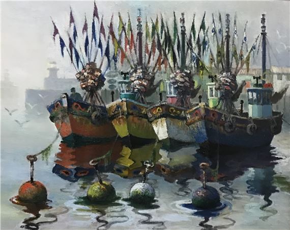 Ken Leech | Crabbers, Audierhne (1989) | MutualArt