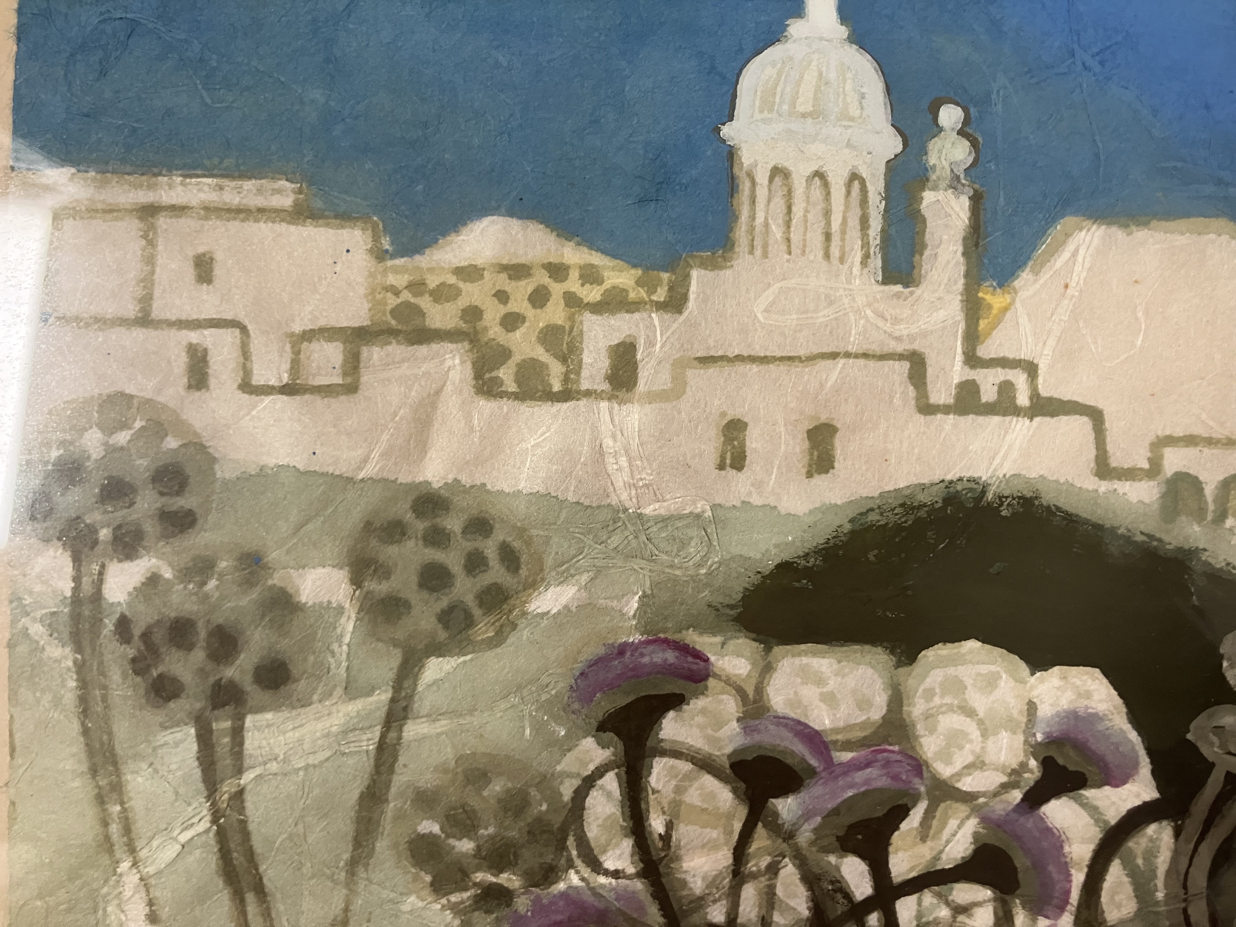 Mary Fedden | Mediterranean landscape (1979) | MutualArt